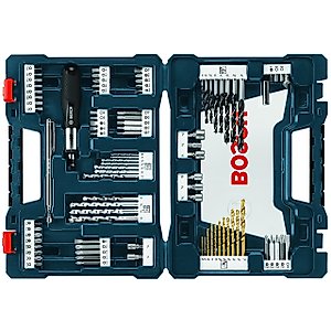BOSCH MS4091 91-Piece Drilling and Driving Mixed Set with Included Case for Applications in Wood, Metal, Masonry