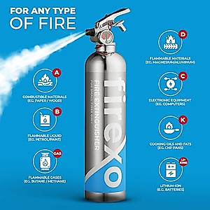 Firexo 7 in 1 Fire Extinguisher (0.1 Gallon) - Multi-Purpose&Portable Aerosol Extinguisher for All Fires inc. Li-ion Battery Fires (1)