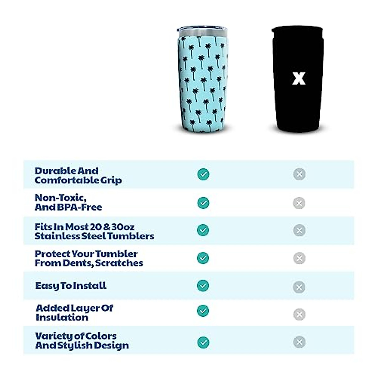 Sip Slip silicone tumbler sleeve - compatible with 30oz Yeti, RTIC, Ozark Trail, Magellan tumblers and more. Personalized Insulated Can Cooler covers (30 oz Watercolor)