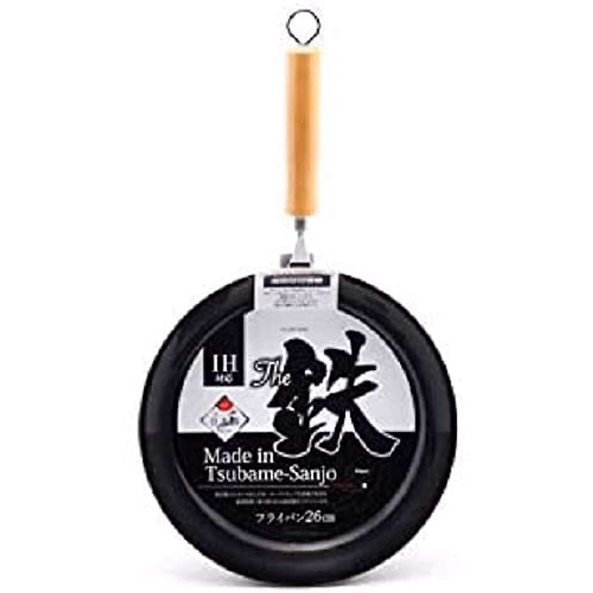 Pearl Metal HB-2403 Tsubamesanjo Iron Frying Pan, 10.2 inches (26 cm), Induction Heating Compatible, The Iron