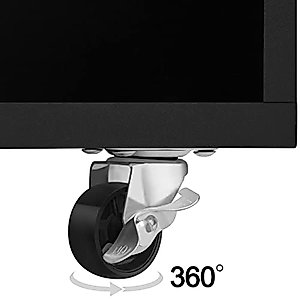 Yaheetech Mobile File Cabinet with 2 Drawers and Open Compartment, Under Desk Vertical File Cabinet with Lockable Wheels for A4, Letter Size Hanging File Folders Printer Stand for Home Office
