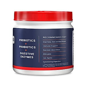 ActivHealth Digestive Enzymes and Probiotic for Pets (Dogs, Cats, Rabbits and More, 125 mg, 120 servings) by Geneflora for Pets Pack of 2