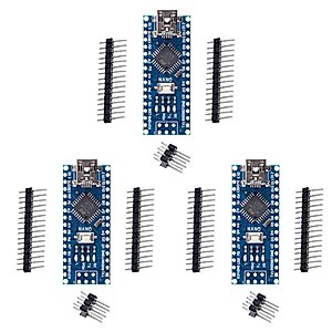 ACEIRMC for Arduino Nano V3.0, Nano Board CH340/ATmega328P Without USB Cable, Compatible with Arduino Nano V3.0 (Without Cable) (3 Pack)