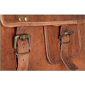 Avtikes Leather Men's Sling Bag Cross Body Travel Office Business messenger | Laptop Messenger Bag | Leather Messenger Bag for Men/Office Bag for Men