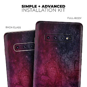 DesignSkinz Abstract Fire & Ice V18 Protective Vinyl Decal Wrap Skin Cover Compatible with The Samsung Galaxy S20 (Screen Trim & Back Glass Skin)