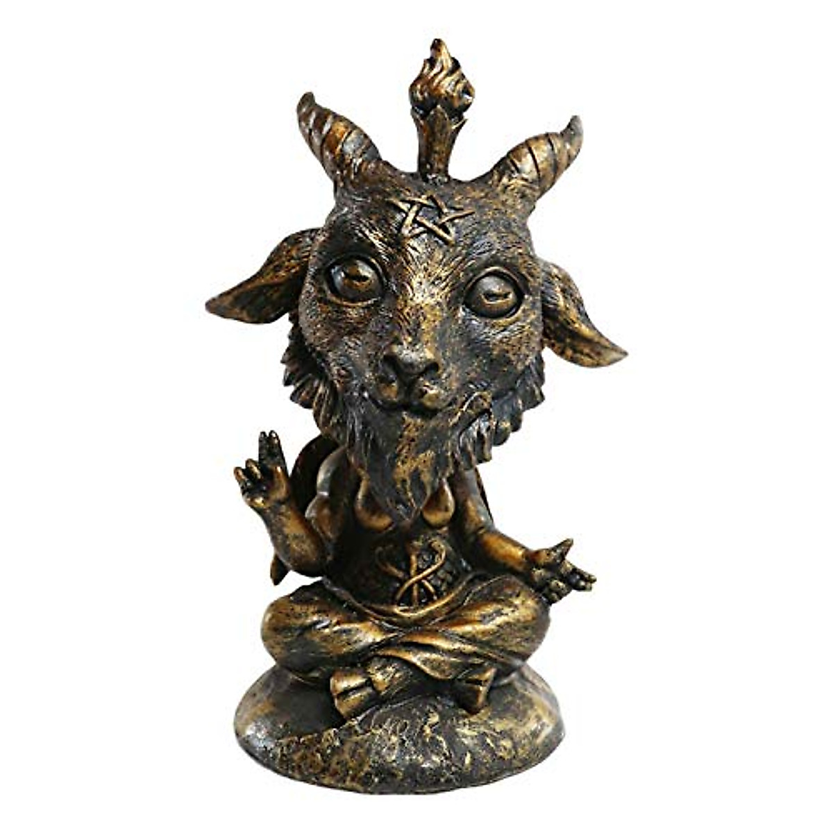 Ebros Whimsical Sabbatic Goat of Mendes Samael Lilith Baphomet Bobblehead Figurine LaVeyan Satanic Devil Baphomet Worship Lucifer The Caduceus Symbol Bobble Heads