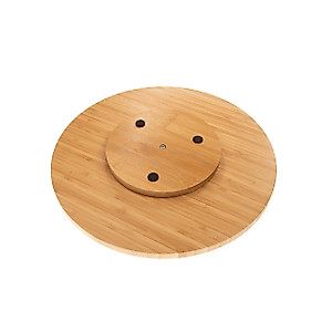 Mateda 12" Bamboo Lazy Susan Turntable for Pantry Cabinet or Table (12 inch)