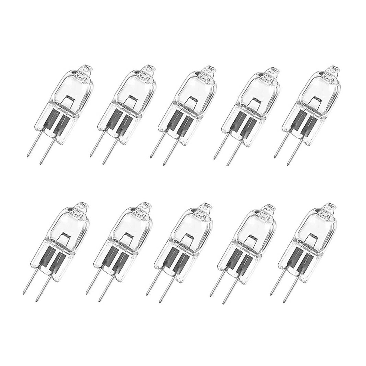 10x G4 6V 10W/20W Halogen Light Bulbs 6 Volt 10/20 Watt Dimmable 2700K for Landscape/Desk Lamp (10, watts)