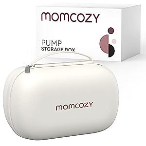Momcozy Breast Pump Bag for Hands-Free Wearable Breast Pumps, Hard Shell Case with Removable Tray, Watertight Breast Pump Storage Bag for Pumping Bag, Diaper Bag, or Handbag（Holds 2 Pumps）