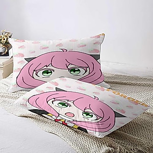 MAPH 3pcs S-PY Cartoon Family Duvet Cover,Twin Bedding Sets,Kawaii Bedding, Anime Comforter Bedspread Quilt Cover,Kawaii Beding Gifts for Teenage Boys Girls,2 Pillow Sham 60x80 Inch(Twin)