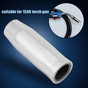 Zerone Nozzles Contact Tips, 11pcs Nozzles Contact Tips Holders MIG Welder Consumable Accessory Fit for 15AK Torch Gun