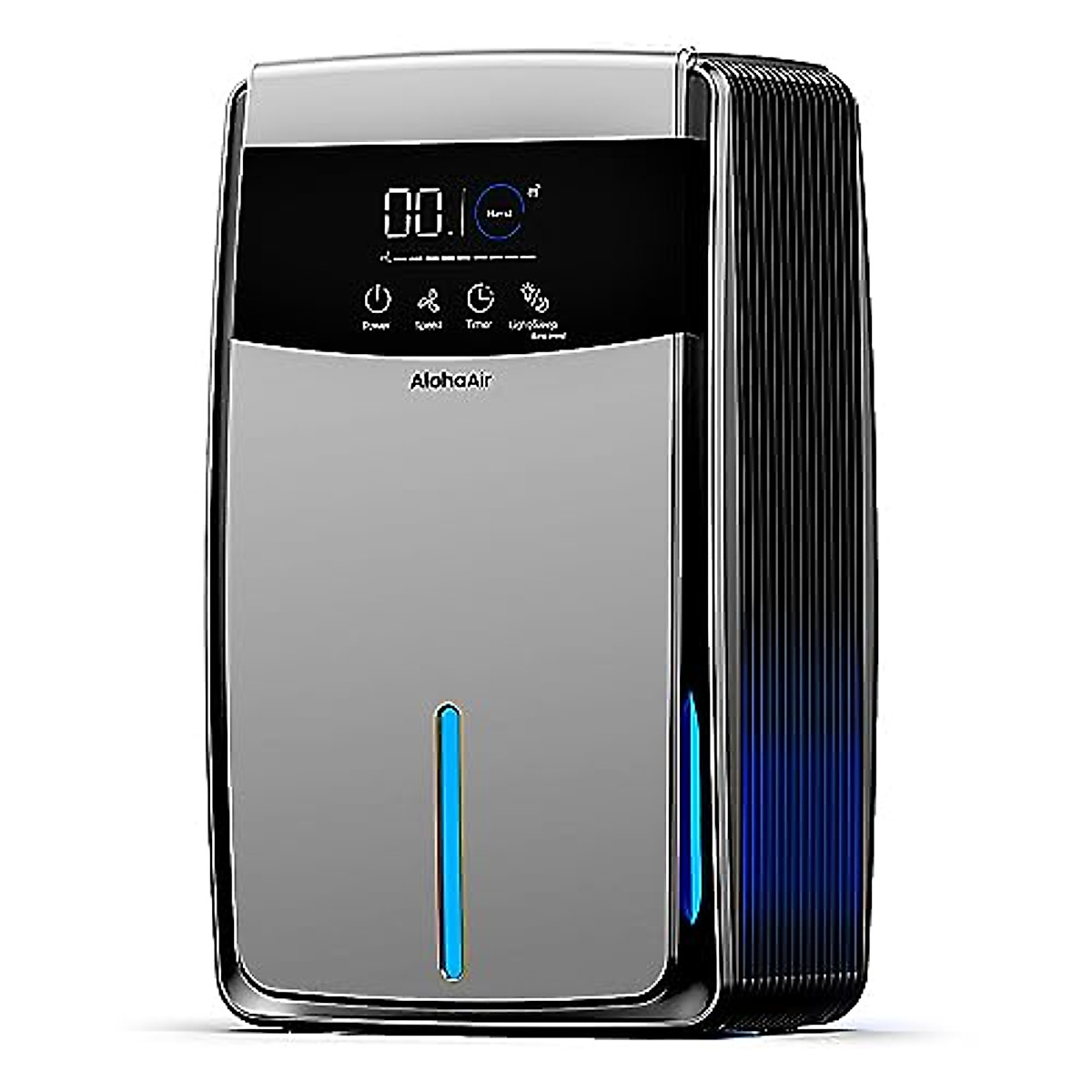 AlohaAir Dehumidifier for Home with Drain Hose, 95 OZ Dehumidifiers for Room, Quiet, Aromatherapy, Timer, Auto Shut-off, Dehumidifiers for Bathroom, Bedroom, Closet, RV & Basement