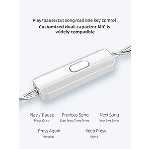 KZ ASX in-Ear Monitors, 10 Balanced Armatures Units per Side Customized HiFi IEM Wired Earphones/Earbuds/Headphones with Detachable Cable 2Pin for Musician Audiophile (Without Mic, Black)