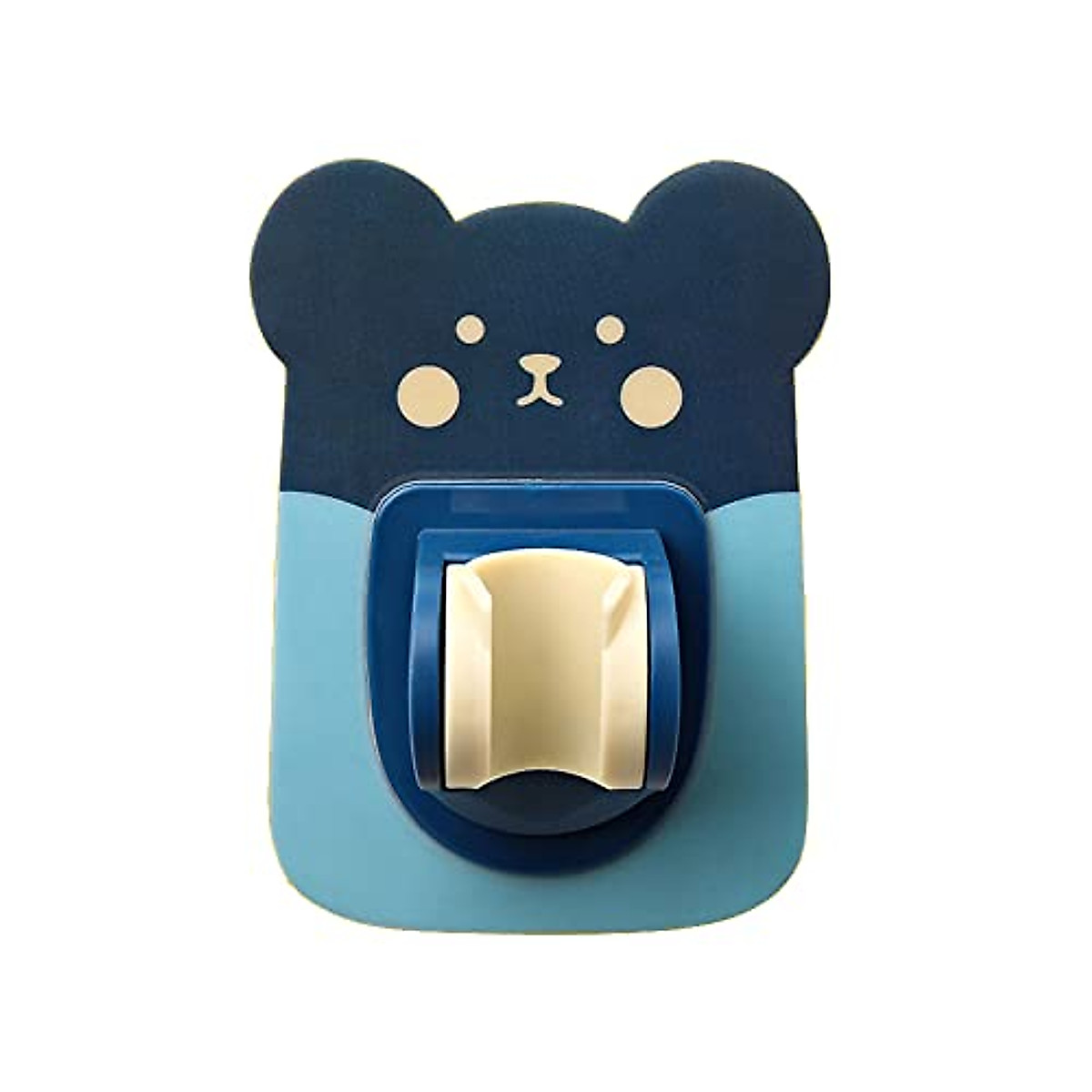 Strong Adhesive Shower Head Holder, Cute Cartoon Wall Mount Shower Holder, Waterproof Shower Bracket by Loranzi (Blue)