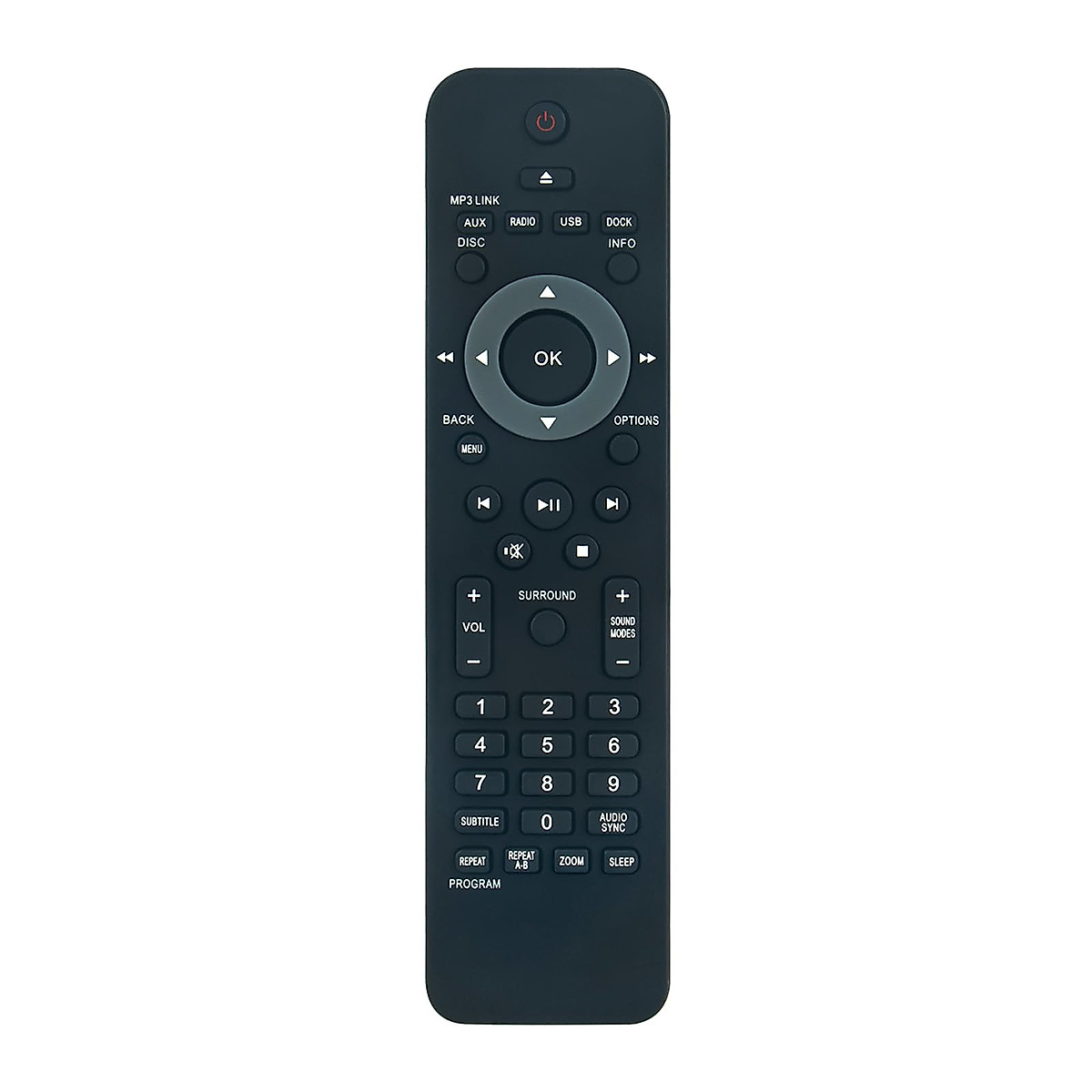 Allimity Relaced Remote Control Fit for Philips Home Theater System HTS3220 HTS8100 HTS3220/12 HTS6515 HTS8140 HTS5110/12