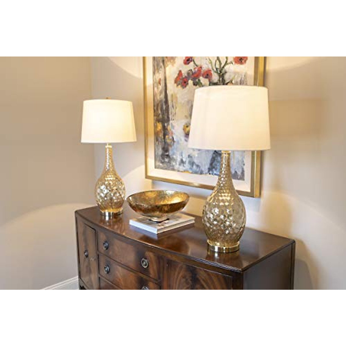 Decor Therapy MP2007, Ombra Gold Mercury Glass, 2 Count