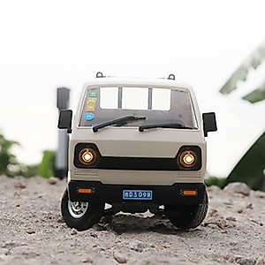 KAROYD RC Mini-Truck, D12mini 1/16 2.4Ghz RC Car Truck - White