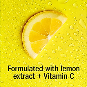 Clean & Clear Lemon Zesty Brightening Facial Scrub, Vitamin C, Lemon Extract & Gentle Micro-Scrubbies to Buff & Brighten Skin & Reduce Shine, Oil-Free Daily Face Cleansing Scrub, 4.2 Oz