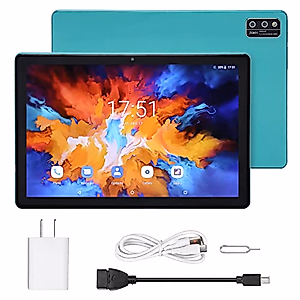 FOTABPYTI Tablet PC, Supports Offline GPS Octa Core 100‑240V 10.1 Inch Smart Phone Tablet Dual Card Slots Fast Charging 5G WiFi 8800mAh for Home for Study (US Plug)