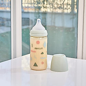 MOYUUM PPSU All in One Feeding Bottle, Cloud Edition, 9oz, Sage (No Nipple Included)
