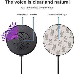 CallToU Window Speaker Intercom System,Dual Way Anti-Interference Intercommunication Microphone Talk Through Glass Window,for Business,Bank,Office,Hospital,Counter,Store,Station,School and More