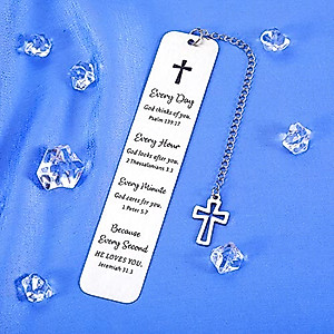 Christian Gifts for Women Men Bible Verse Bookmarks for Book Lovers Religious Gifts for Women Friends Inspirational Gifts for Women Stocking Stuffers for Teens Baptism Gifts for Boys Girls Kids