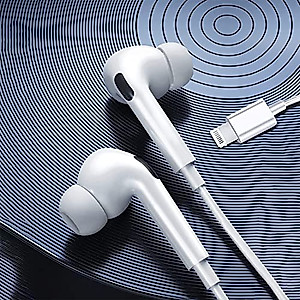 2 Pack iPhone Earbuds Wired Lightning Headphones [Apple MFi Certified] Built-in Microphone & Volume Control in-Ear Stereo Headset Compatible with iPhone 14/13/12/11 Pro Max/Xs Max/X/XR/7/8Plus-All iOS