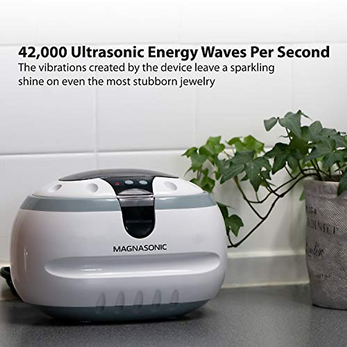 Magnasonic Professional Ultrasonic Jewelry Cleaner Machine for Cleaning Eyeglasses, Watches, Rings, Necklaces, Coins, Razors, Dentures, Combs, Tools, Parts, Instruments (CD2800)