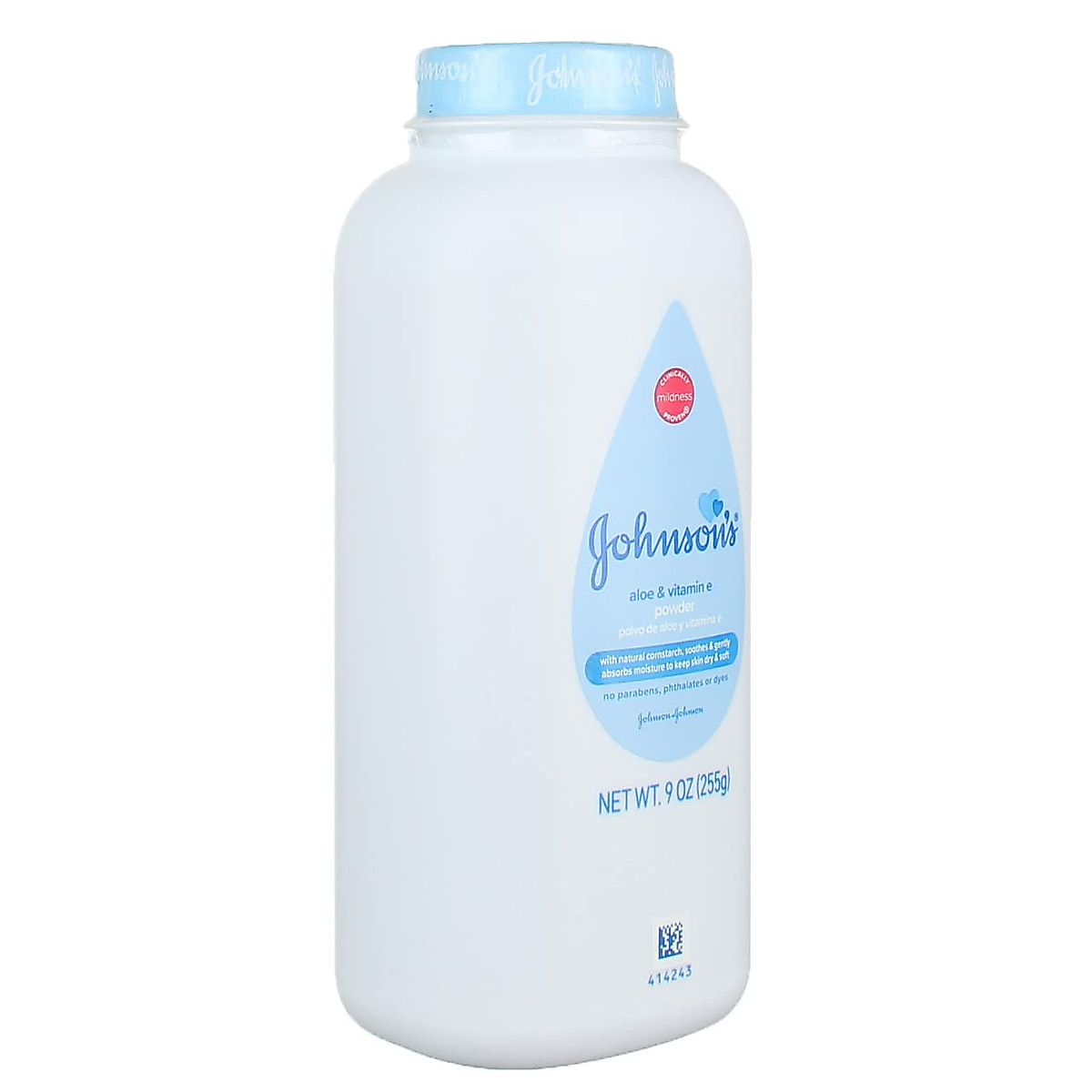 Johnson's Baby Powder, Pure Cornstarch with Aloe & Vitamin E 9 oz