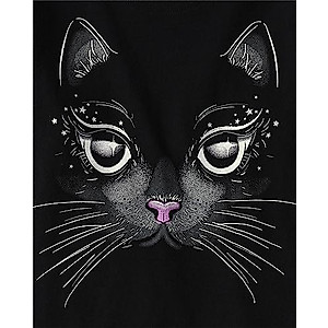 The Children's Place,Long Sleeve Halloween Graphic T-Shirt,Black,XLarge (14)