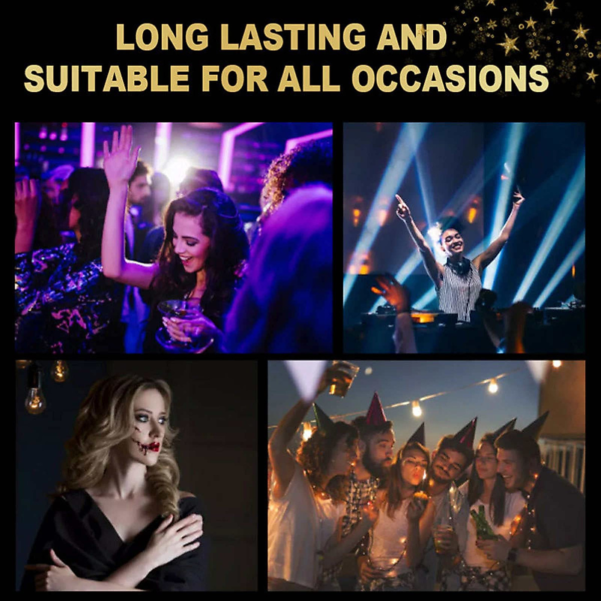 Eyelash Stickers, 4Pairs Reusable Eyeliner and Eyelash Stickers, Self-Adhesive Waterproof Colorful Glitter Invisible Eye Line Strip Stickers, Easy to Wear Women Makeup Eyeliner Sticke (Black)