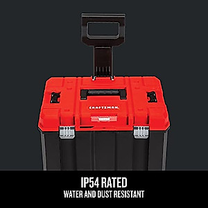 CRAFTSMAN VERSASTACK 29-in. RollingTool Box with Wheels, Red, Plastic, Lockable (CMST17835)