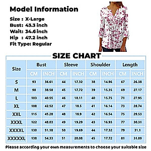 Women's Summer Tops White V Neck Women Womens Workout Tops Orange Corset Bluey Button Down Shirt Ruffle Sleeve Tops 3/4 Sleeve Tees for Women Loose Fit,Cyan,X-Large