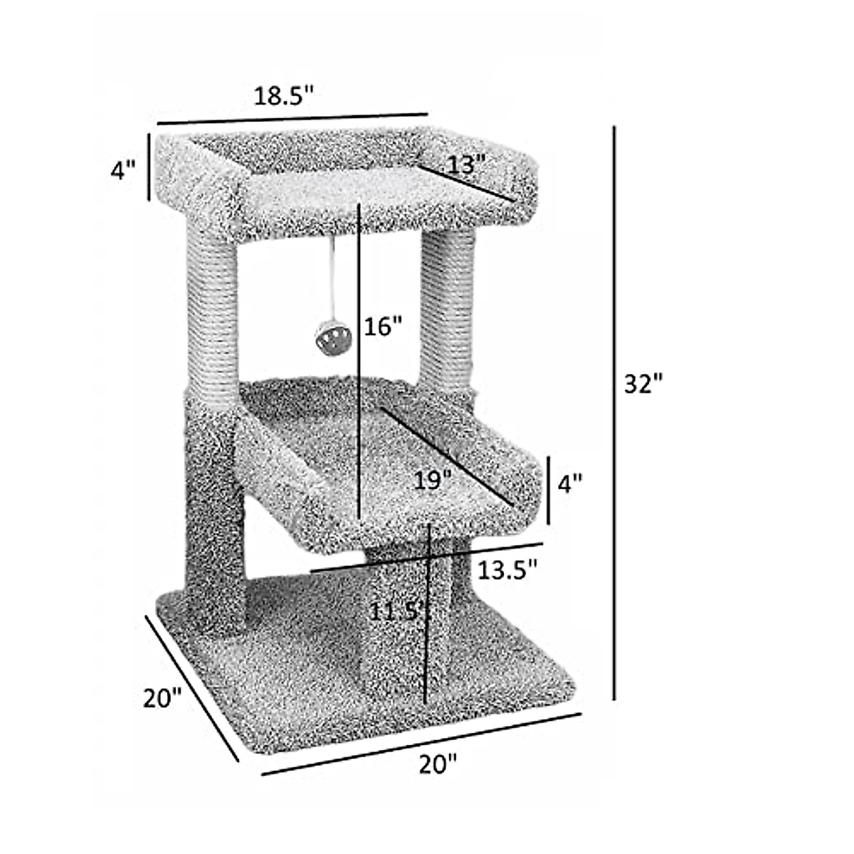New Cat Condos Large Cat Play Perch