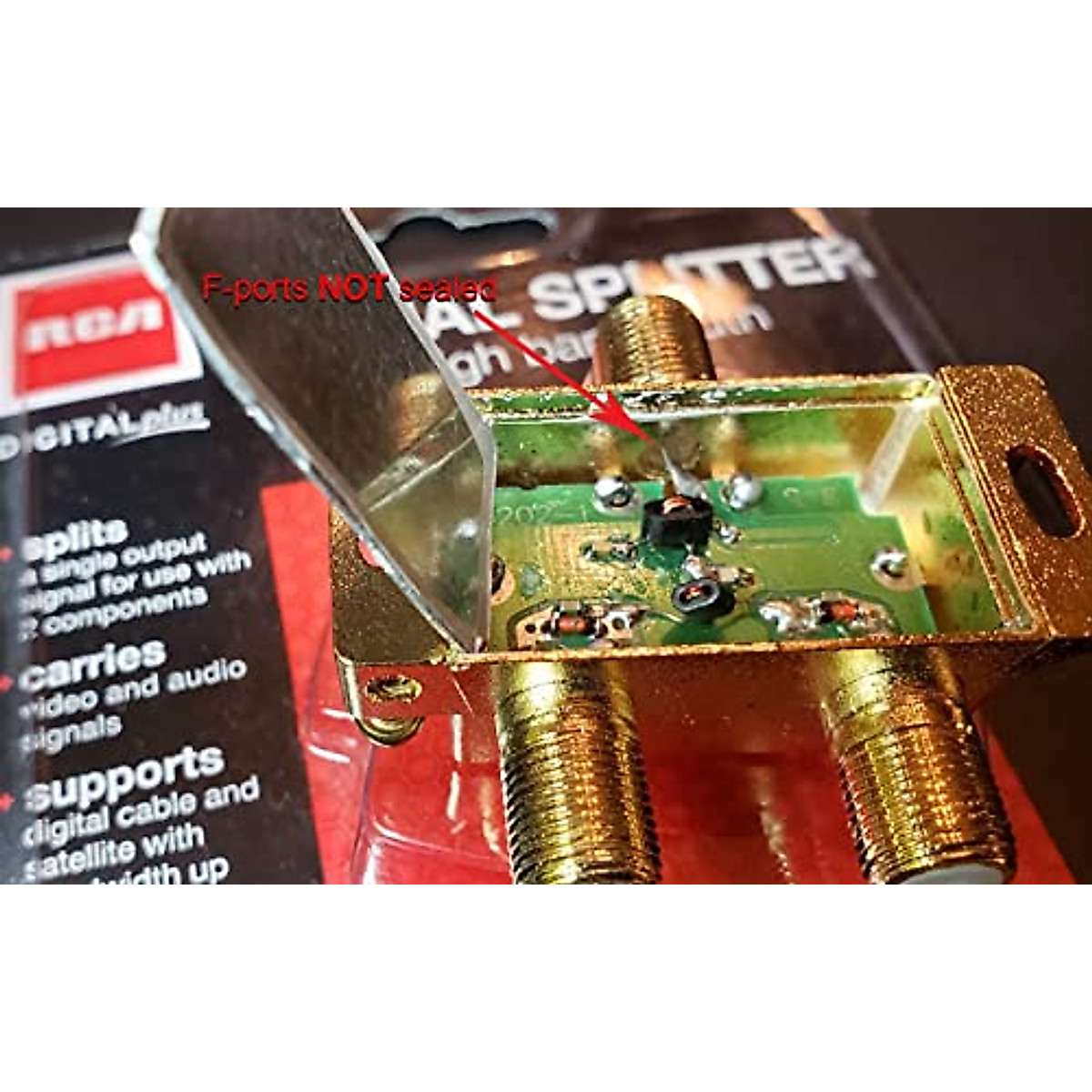 SplitterPRO - Digital Splitters Professionals Install Every Day Across The U. S. A. 2-Way Coaxial Cable Splitter, 1 GHz for HDTV/4K/8K TV, High Speed Internet (Not for Satellite Dish Connections)