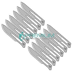 12 Pcs Scalpel Blades No. 10 PREMIUM INSTRUMENTS