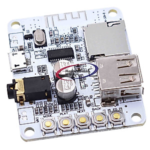 USB 5V 2.1 Audio Board Stereo Musik Module Acryl Case Box DIY Kits (kit)