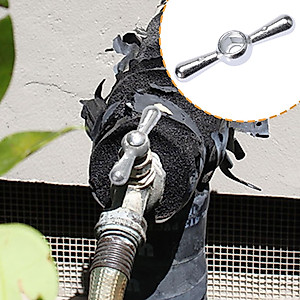 VIDABTE PP20617 Replacement Tee Handle with Square Broach in Chrome,Outdoor Faucet Handle Tee Handle,Metal Outside Faucet Hose Bibb Tee Handle,Square Broach (2 pcs)