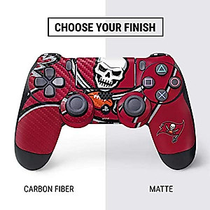 Skinit Decal Gaming skin compatible with PS4 Controller - Officially Licensed NFL Tampa Bay Buccaneers Large Logo Design