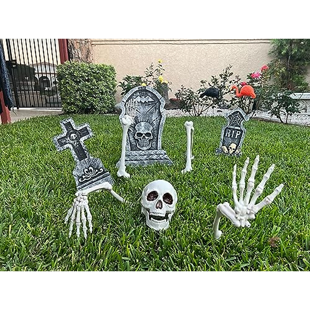 GiftExpress Creepy Life Size Ground Breaker Skeleton for Halloween Yard Decorations