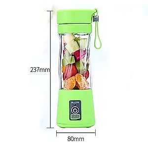 TANACC Portable Juice Blender Electric Fruit Juicer Glass Mini Portable Handheld Smoothie Maker Blenders Mixer USB Rechargeable for Home Travel