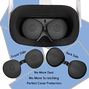 Topcovos VR Lens Cover for Oculus Quest 2 Dust Proof Cover for Oculus Quest 2 Anti-Dust Lens Protector