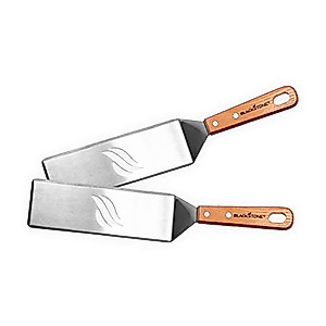 Blackstone Deluxe Spatula Griddle Kit (6-Piece) with Stainless Steel Tongs, Grill Hamburger Flipping Spatulas, BBQ Scraper, Batter Dispenser & Mixer Bottle, 5069, Grilling Tools & Accessory