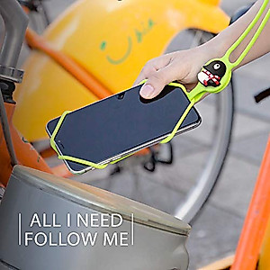【Bone】 Lanyard Phone Tie with Card Holder, Universal Phone Lanyard Neck Holder, Cell Phone Lanyard w/Card Holder for iPhone 12 11 Pro Max, Galaxy S Pixel, Fits 4 to 6.7"- Maru Penguin