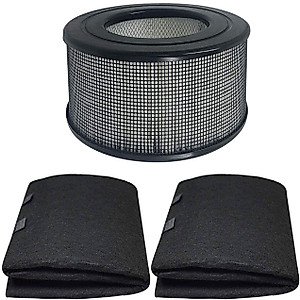 Fette Filter - Replacement 1 x HEPA Filter & 2 x Wrapping Carbon Pre-Filters Compatible with Honeywell 10500 (EV-10) 17000 17005 Part Number 20500. Combo Pack