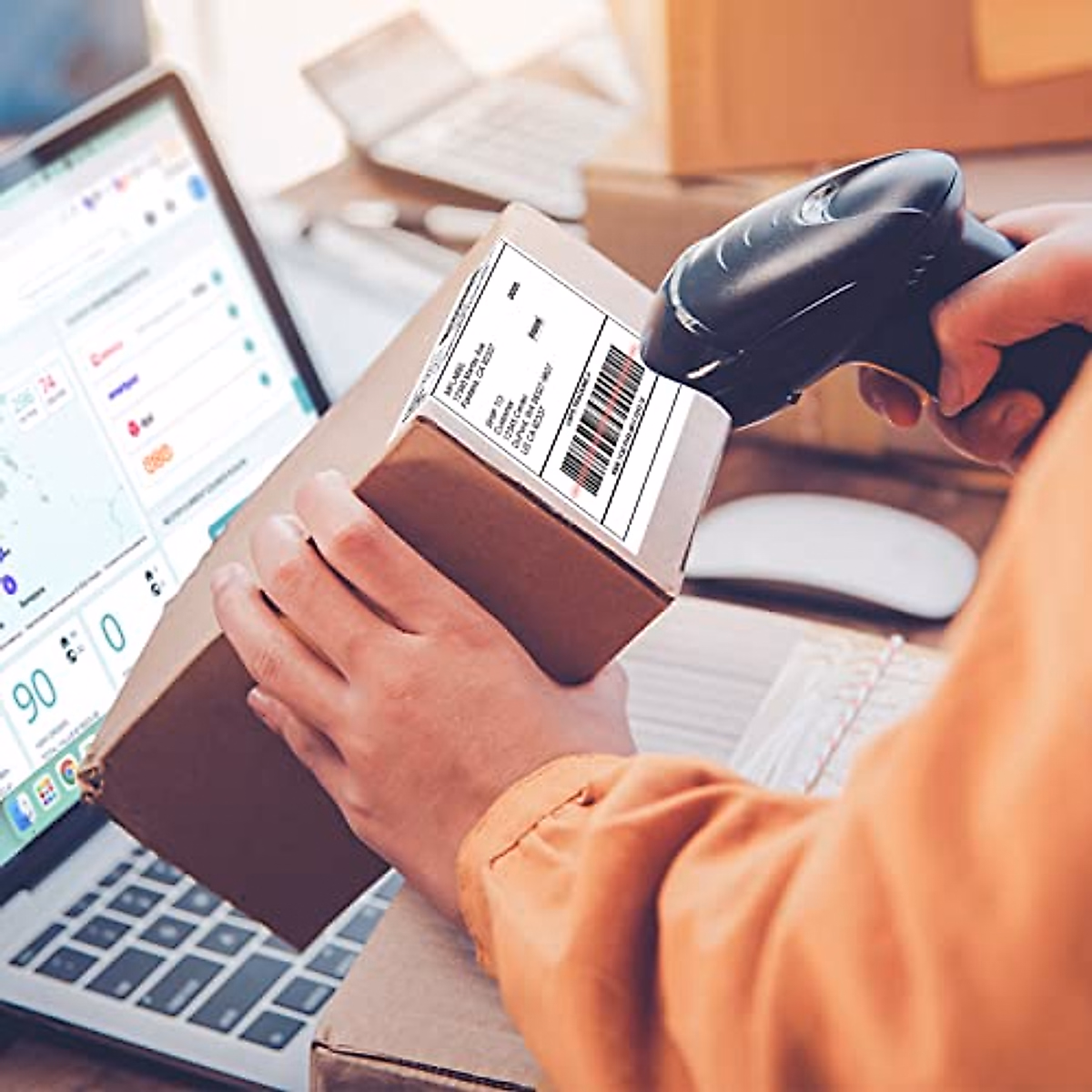 MFLABEL Half Sheet Labels Laser/Ink Jet Shipping Labels 8.5 x 11 Inches Packaging Labels, Address Labels for Laser & Inkjet Printers, 500 Count(250 Sheets)