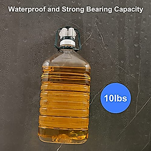 8PCS Broom Holder Wall Mount, Self Adhesive No Drilling Anti-Slip Mop and Broom Holder Organizer Hanger Wall Mount, Broom Gripper and Mop Holder Wall Mounted for Home Garden Garage Storage