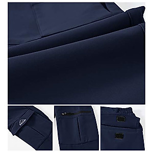 Gopune Women's Windproof Waterproof Sportswear Outdoor Hiking Fleece Pants (Navy,M)