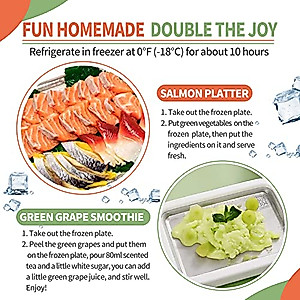 Rolled Ice Cream Maker, KITCHSTAR Ice Cream Maker Machine - Ice Cream Maker for Kids - Frozen Fruit Ice Cream Maker- Soft Serve Ice Cream Machine for Home - Yogurt Maker- Great Gifts for Kids Mother Friends Festival