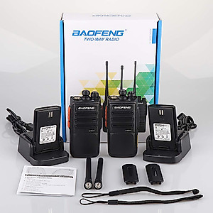 Baofeng BF-888S Plus Walkie-talkies Rechargeable Fast USB charging Two Way Radio (Pack of 6)